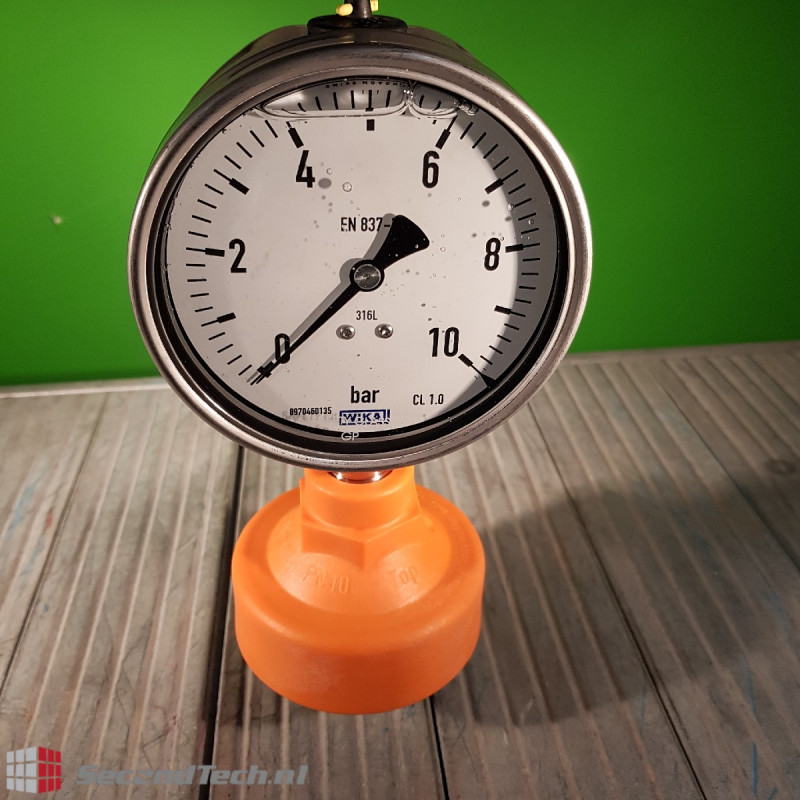 Wika EN 837-1 stainless steel pressure gauges 0-10 bar PN10 Wika EN 837-1 stainless steel pressure gauges 0-10 bar PN10