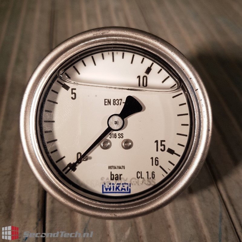 Wika EN 837-1 pressure gauges 0-10 bar PN10 CL 1.0 + MDM902 Wika EN 837-1 pressure gauges 0-10 bar PN10 CL 1.0 + MDM902